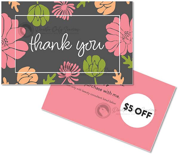 Floral Thank You card – Director Only Services